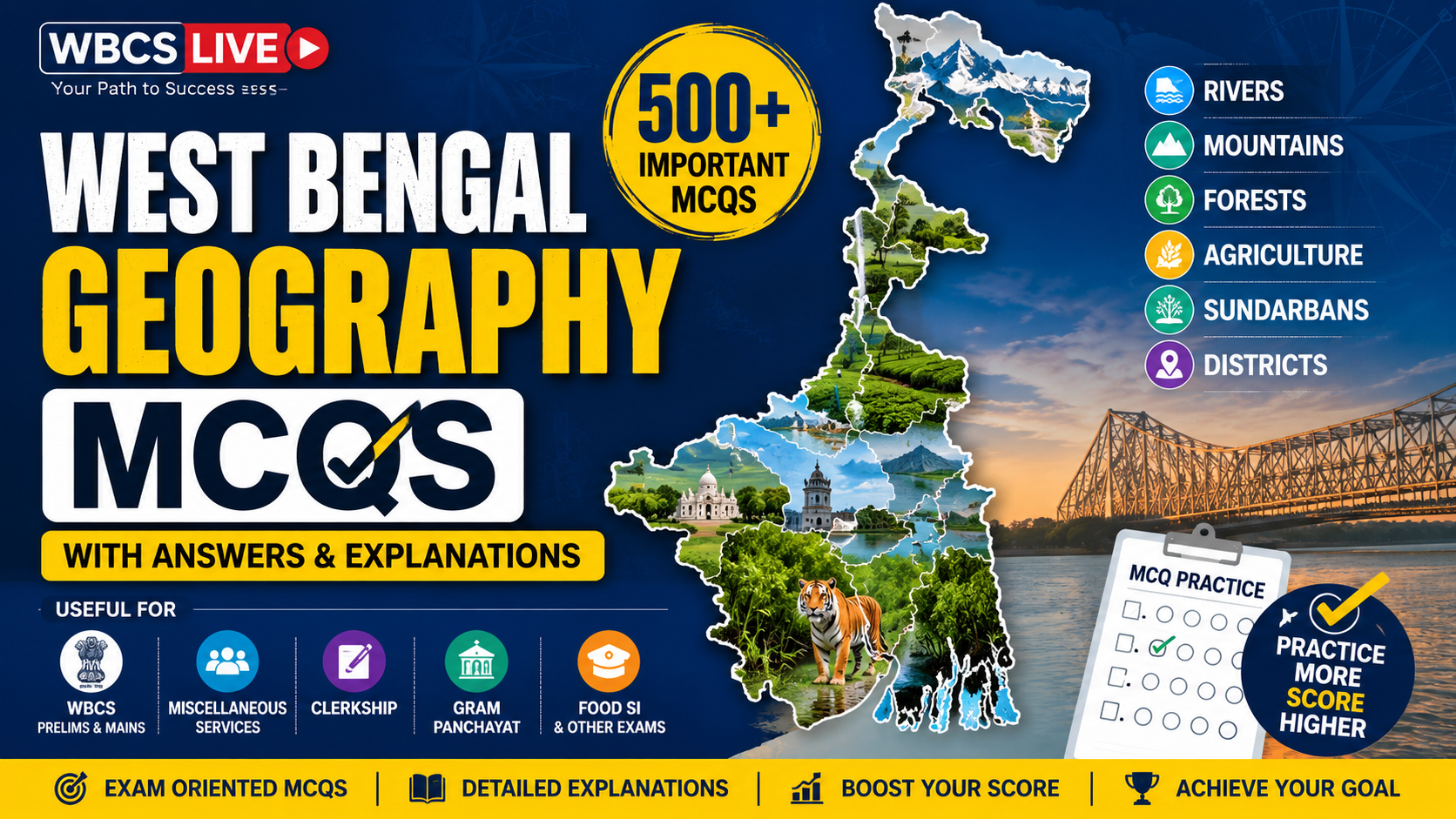 WBCS Preliminary Previous Year Question Papers (2015–2023) with ...
